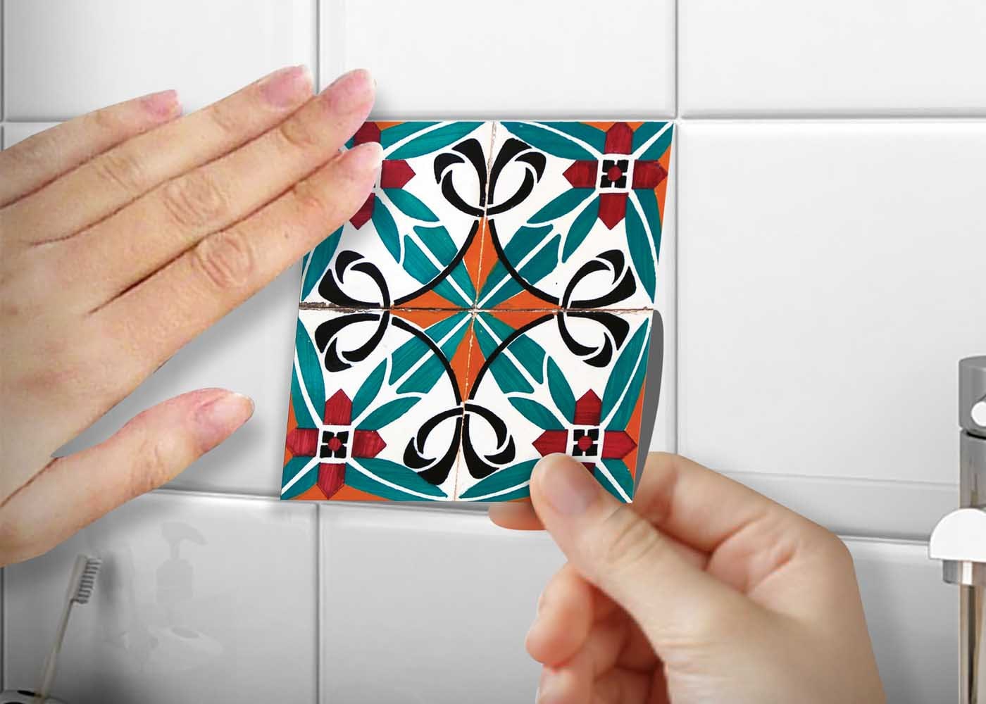 Spanish Set of 24 Tiles Decals Tiles Stickers Tiles for Walls - Etsy