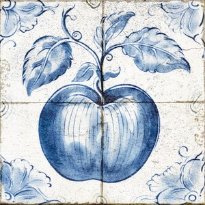 Delft Tile Peel and Stick a History of Tiles Removable Vinyl Backsplash ...