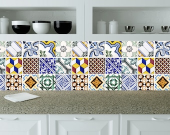 Kitchen Tile Set of 24 Tiles Decals Stickers Mixed Tiles for | Etsy