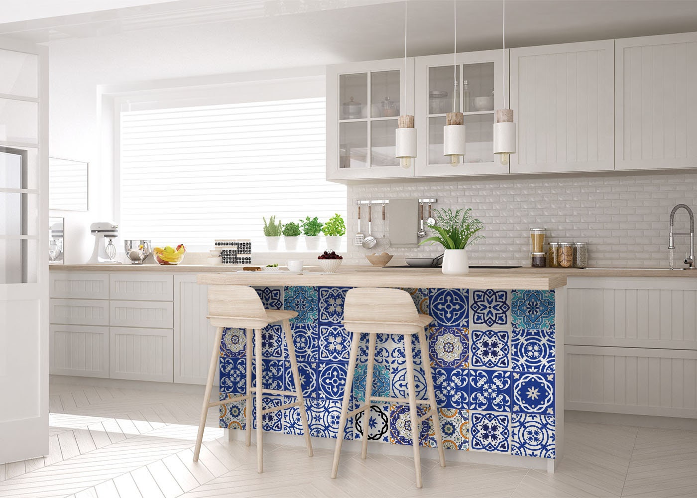 Turquoise Blue Tile Stickers Set of 24 Tile Decals Mixed Tiles - Etsy ...