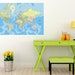 World Map Globe Wall Decals Wall Sticker Map Sdecals Home Style ...