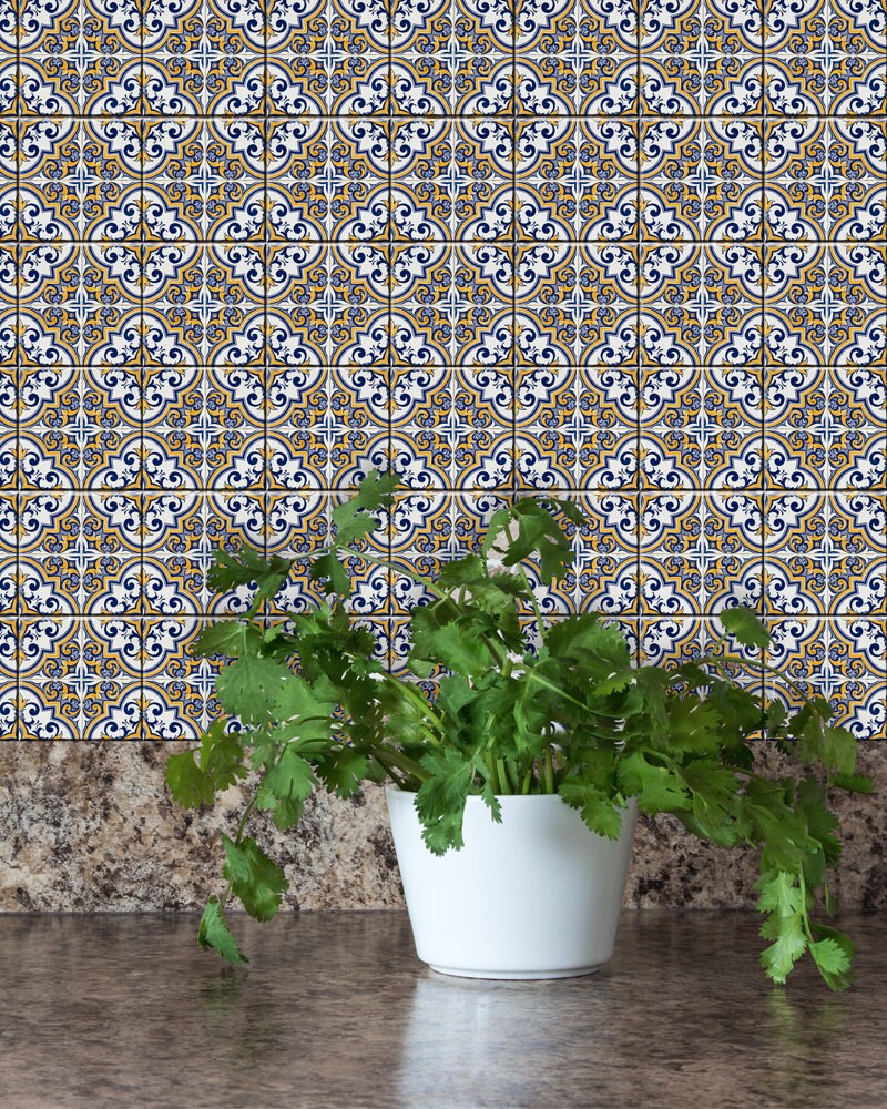 Spanish Set of 24 PCS Tiles Decals Tiles Stickers Tiles for | Etsy