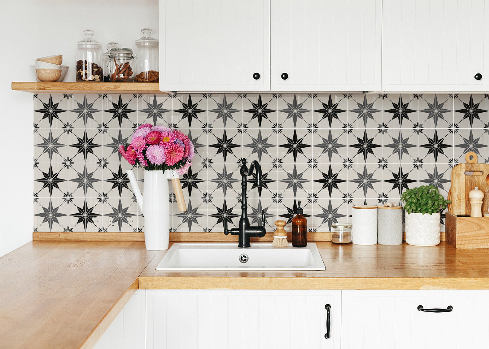 Tile Stickers Peel and Stick Vintage Tile Decals B58 - Etsy