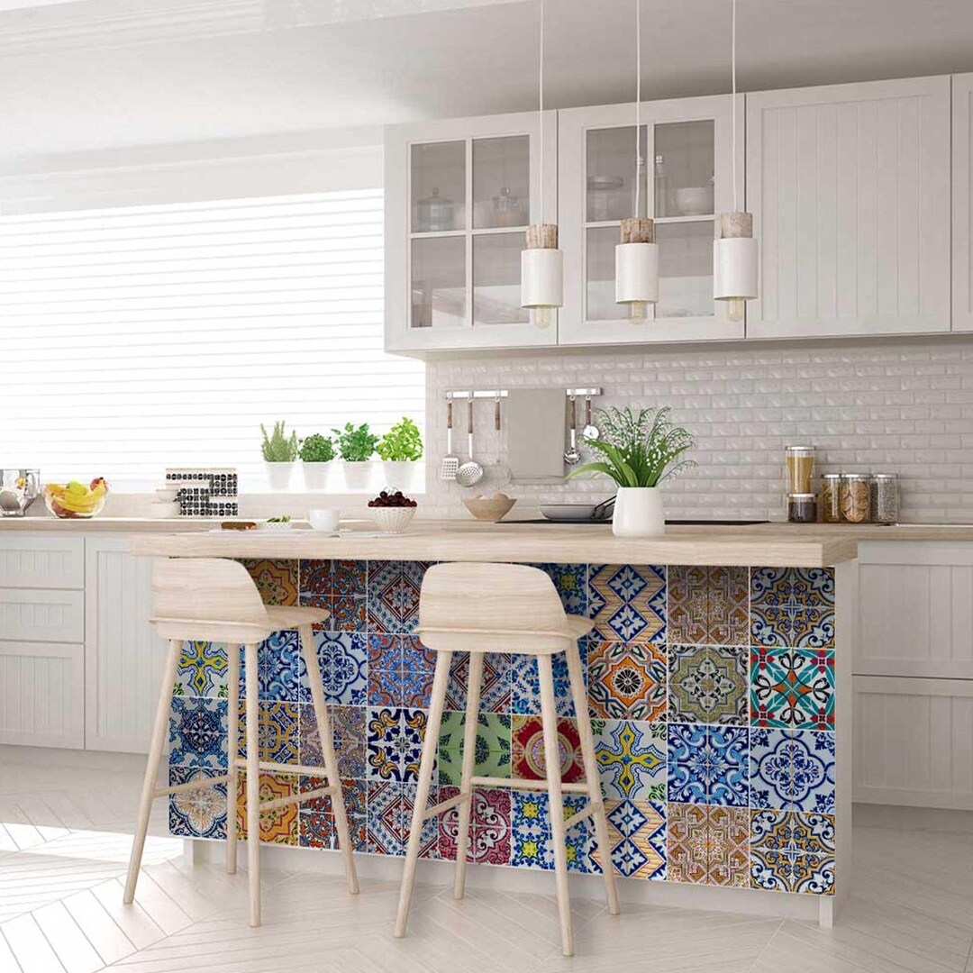 Tile Stickers 24 Tiles Decals Tiles Stickers Mixed Tiles for Walls ...