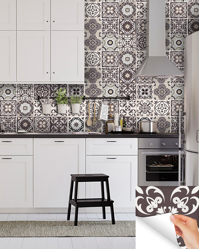 Decals 24 Vintage Traditional Tiles Decals Stickers Stairs - Etsy