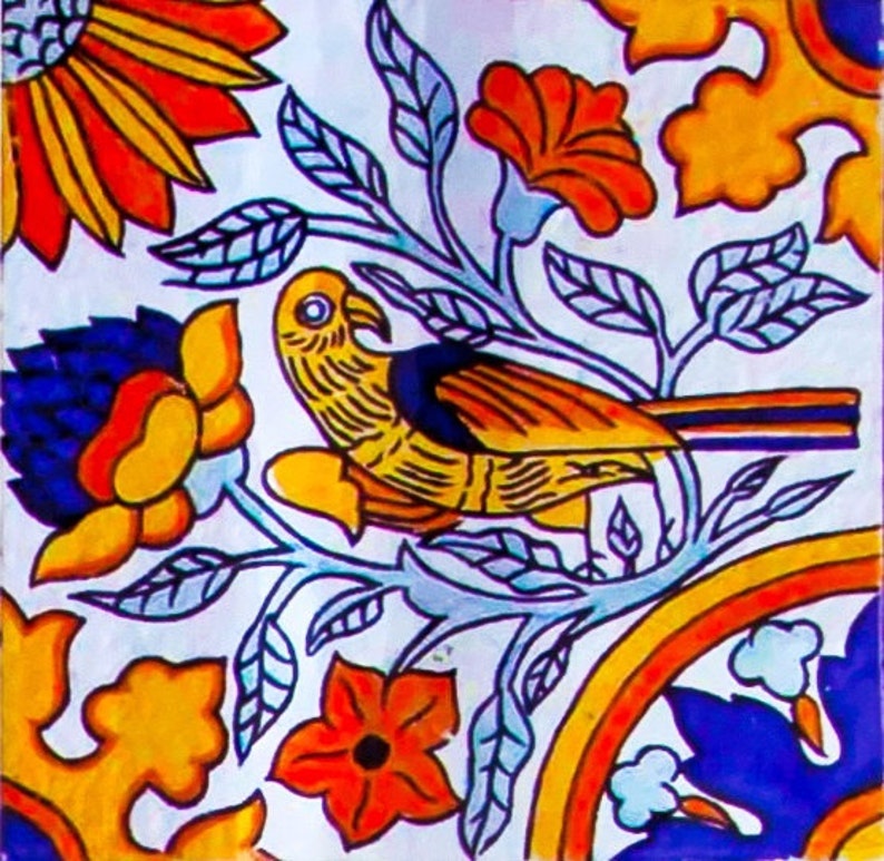Talavera Bathroom decals tile Set of 24 animal Azulejos | Etsy