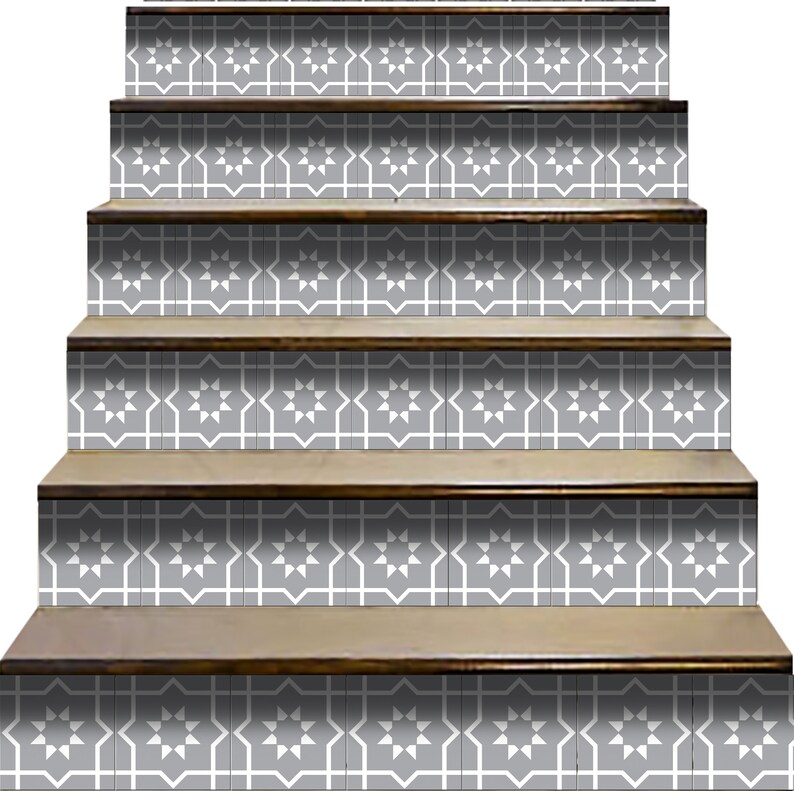 Lithe Soft Gray & White Tile Stickers Peel and Stick - Etsy UK