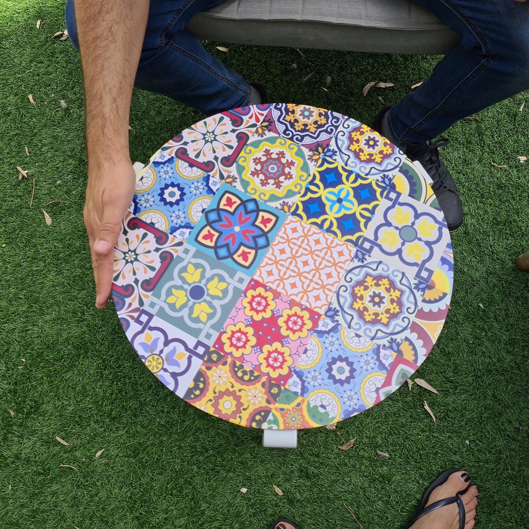 Outdoor Tile Stickers Coffee Table DIY Furniture Makeover - Etsy