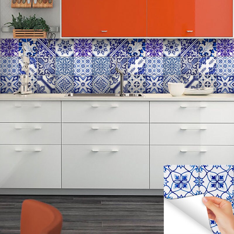 Spanish Set of 24 Tiles Decals Tiles Stickers Tiles for Walls - Etsy Canada