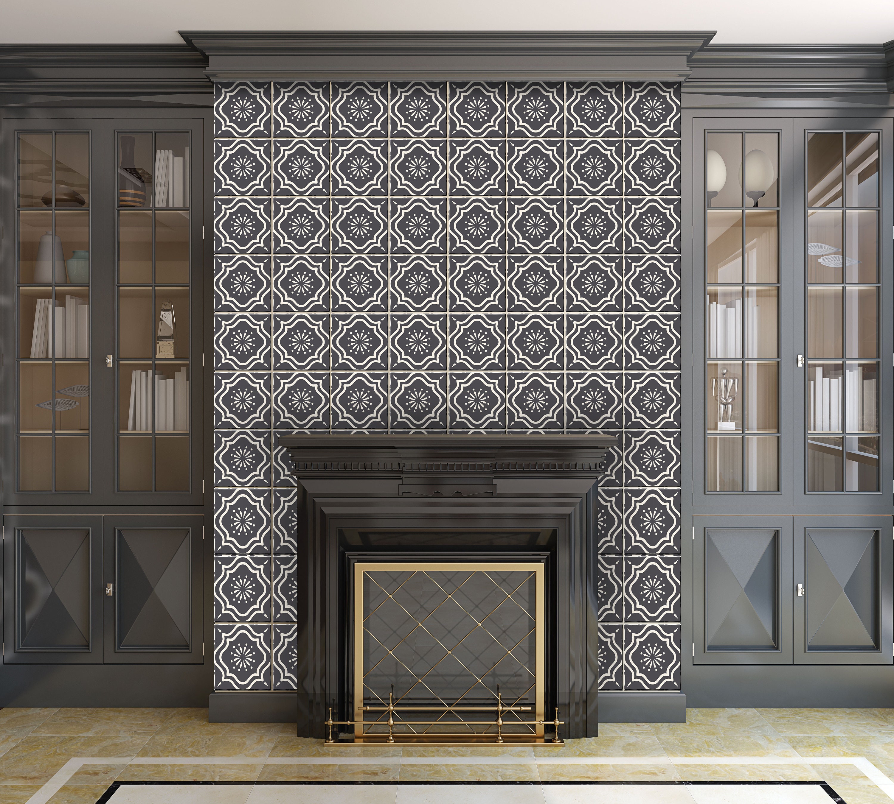 Peel and Stick for a Fireplace Tile Stickers Bathroom Tile - Etsy