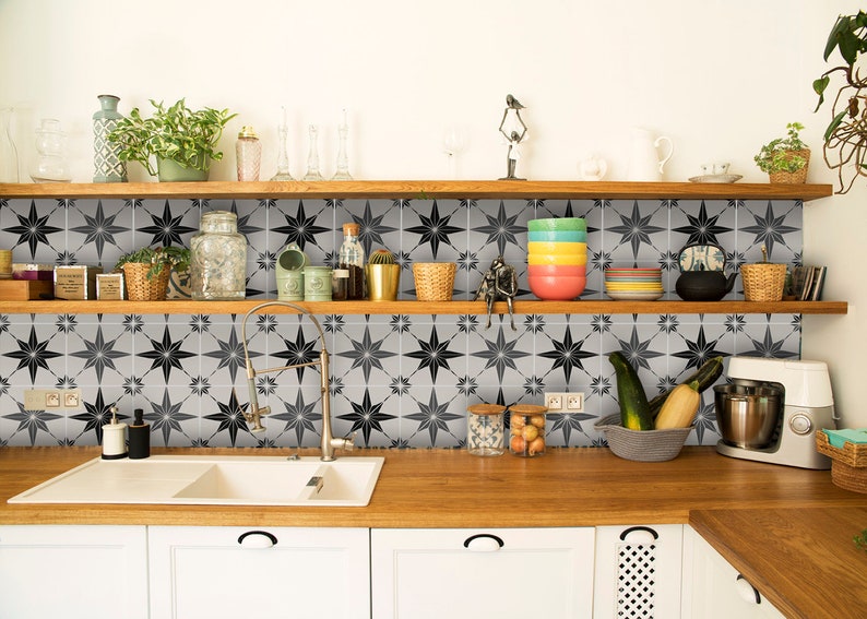 Tile Stickers Peel and Stick Vintage Tile Decals B58 - Etsy