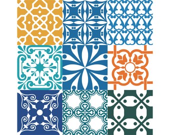 Tile Stickers Design 24 Pcs Home Decor Peel & Stick SB25 | Etsy