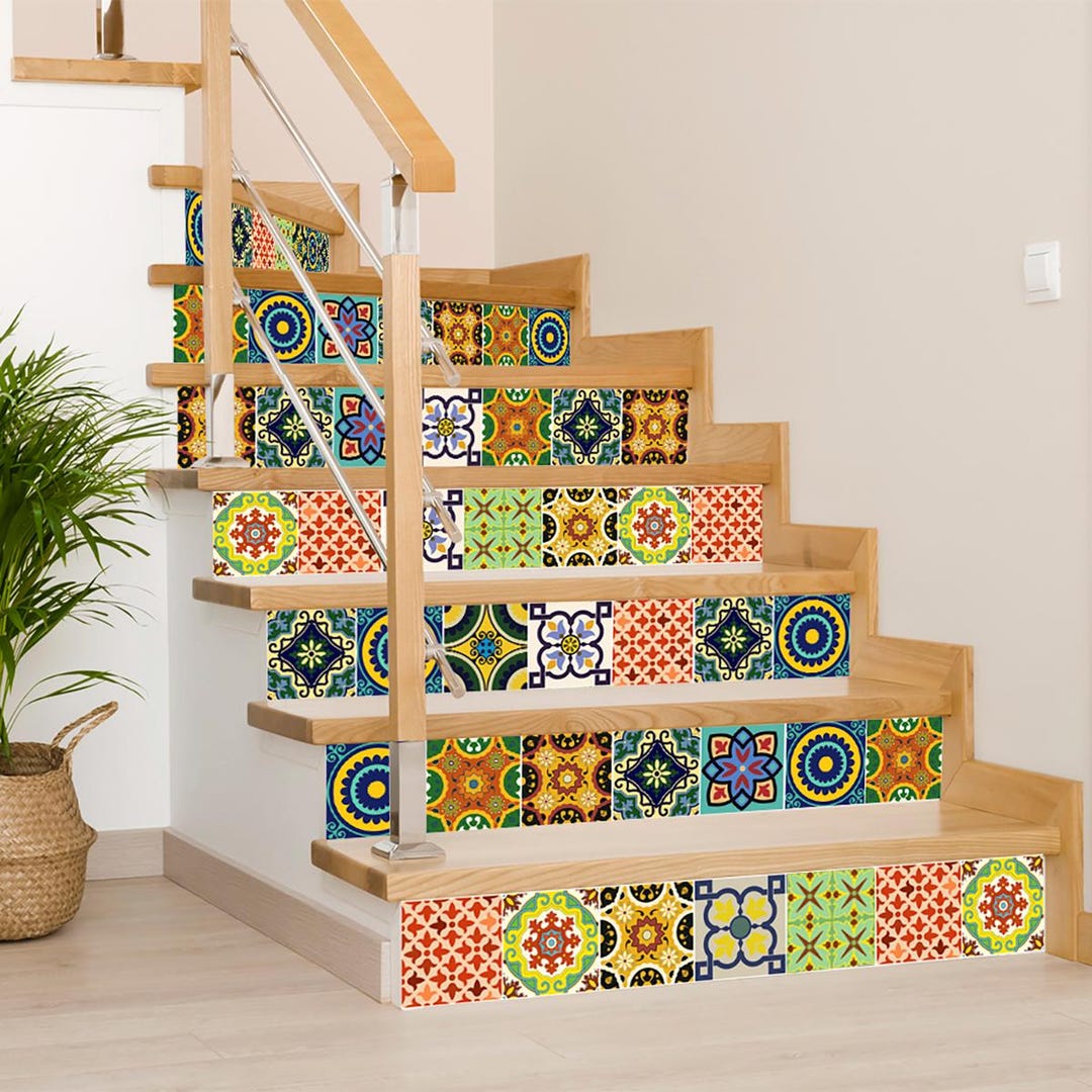 Spanish Set of 24 Tiles Decals Tiles Stickers Tiles for Walls Kitchen ...