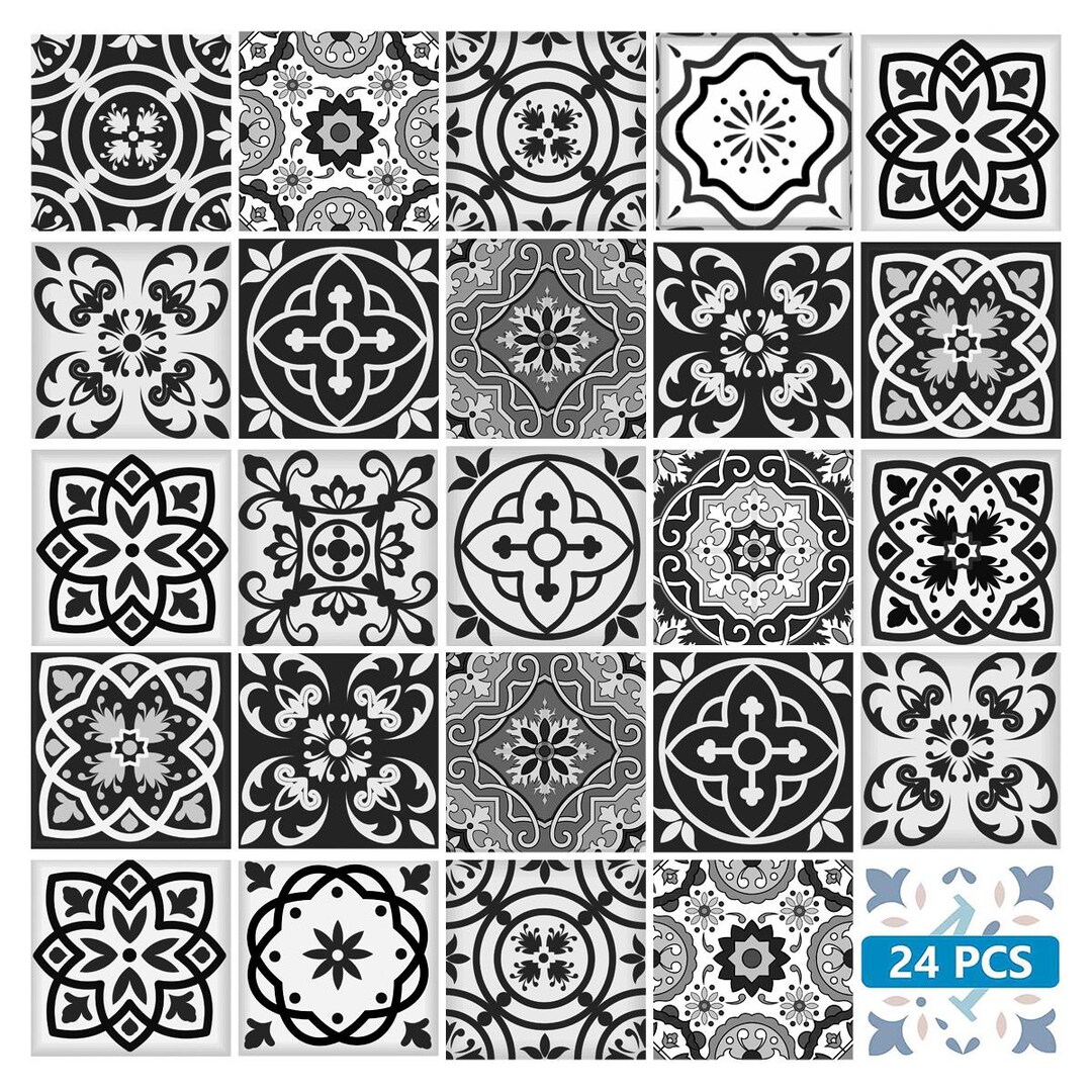 Sticker Set, DIY Ideas Decor Vinyl Stickers, Wall Stickers, Tile ...