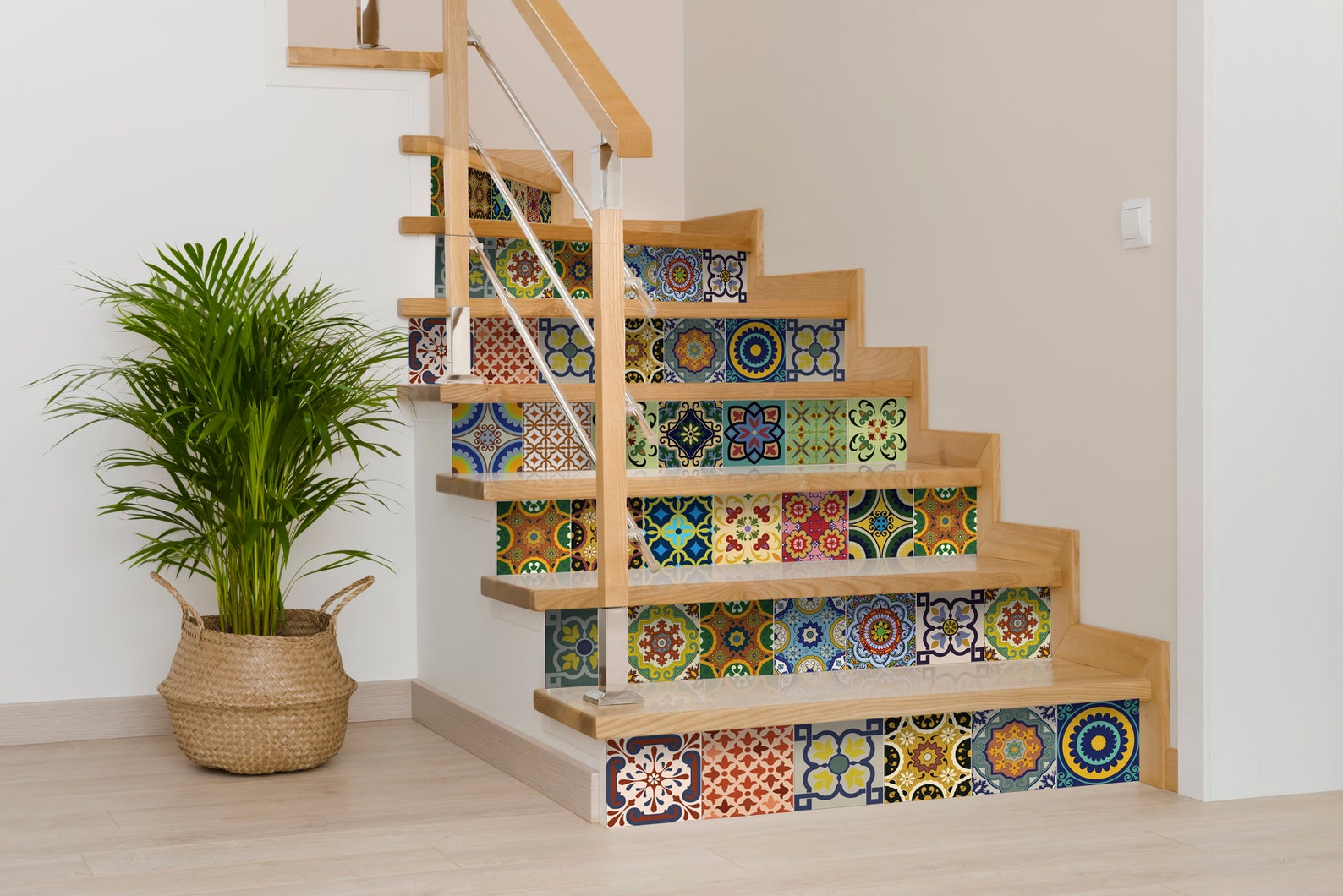 Set of 24 Tiles Decals Tiles Stickers Mixed Tiles for Walls Kitchen ...