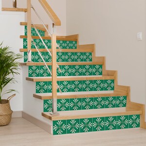 Green Peel and Stick Tiles Wall Stickers Vinyl Tile Easy to Use ...