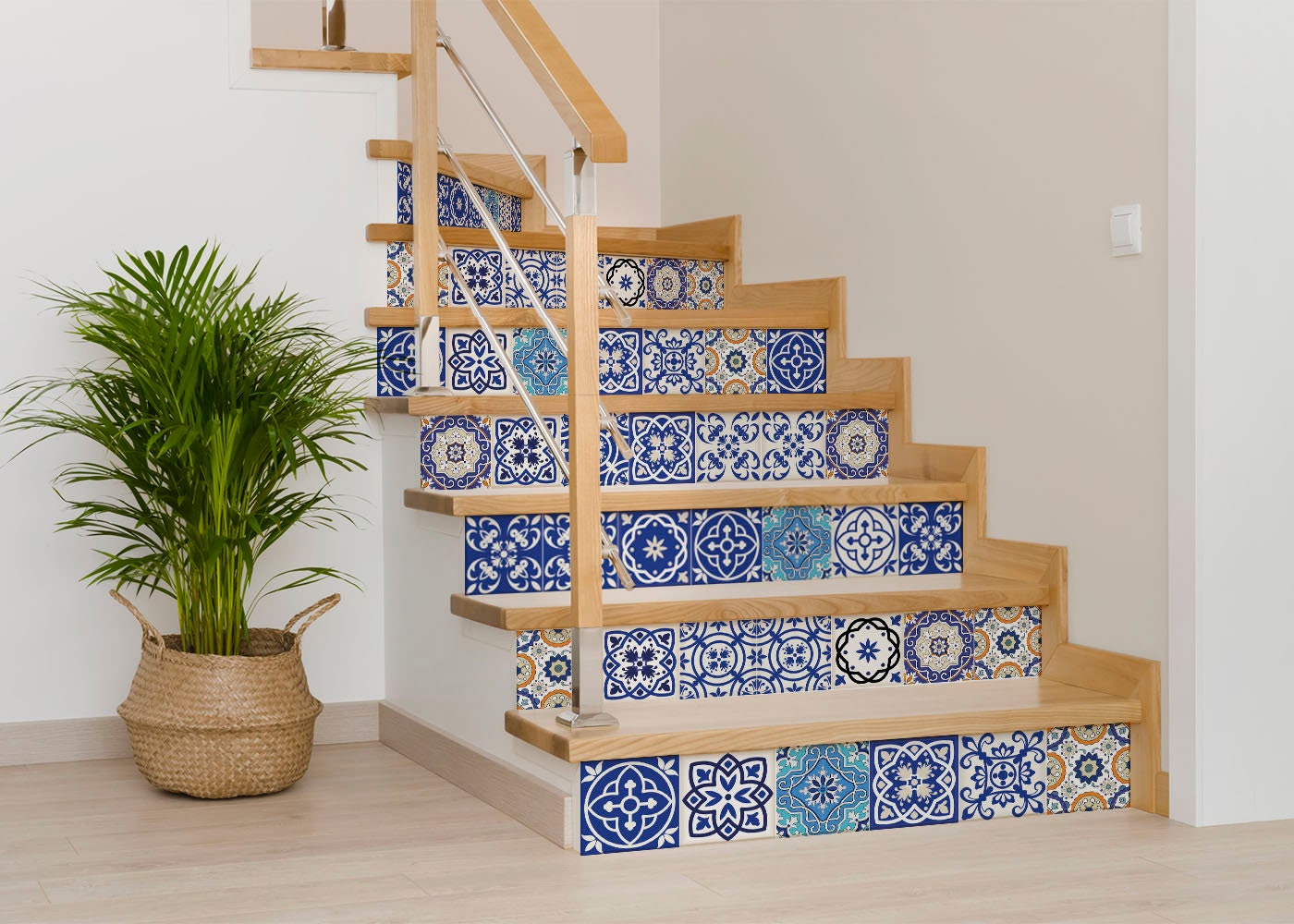 Turquoise Blue Tile Stickers Set of 24 Tile Decals Mixed Tiles - Etsy ...