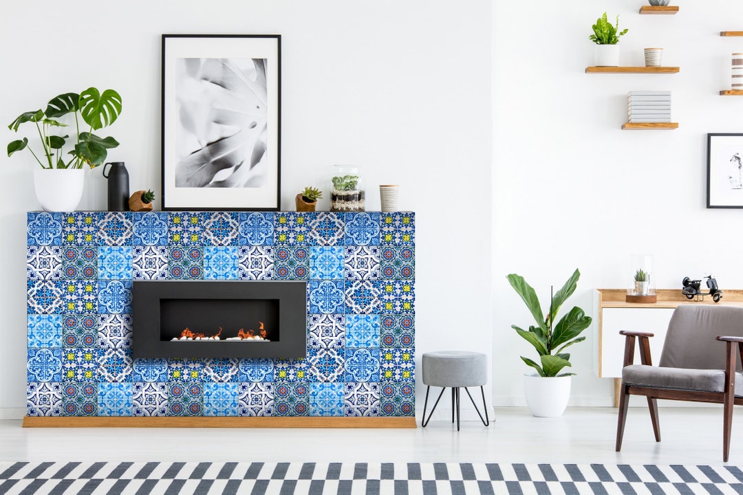 Tile Stickers 24 Tiles Decals Tiles Stickers Mixed Tiles for Walls ...