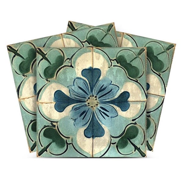 Turquoise Wall Tiles - Etsy UK