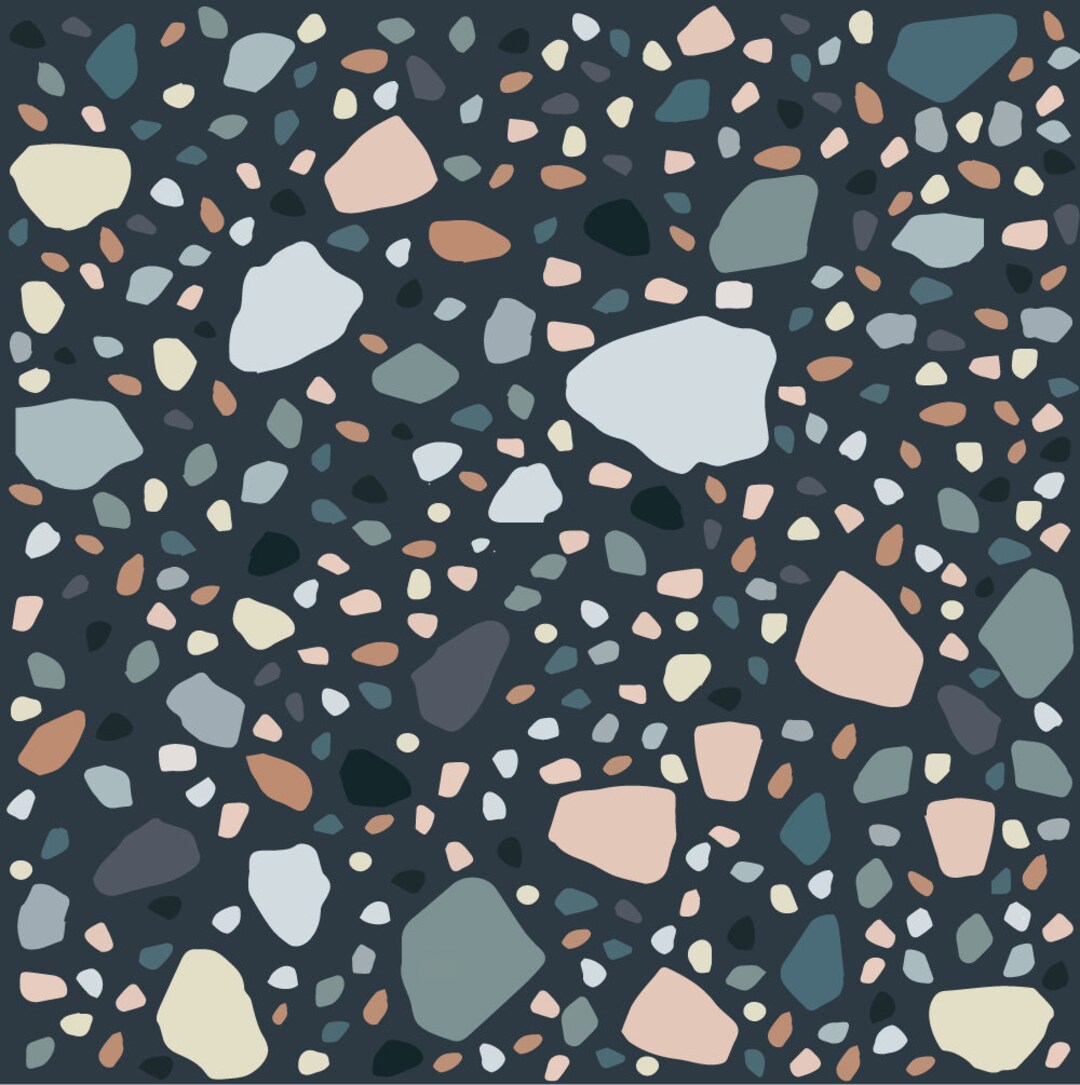 Terrazzo Peel and Stick Backsplash Tile Stickers 24 Tiles Decals Tiles ...
