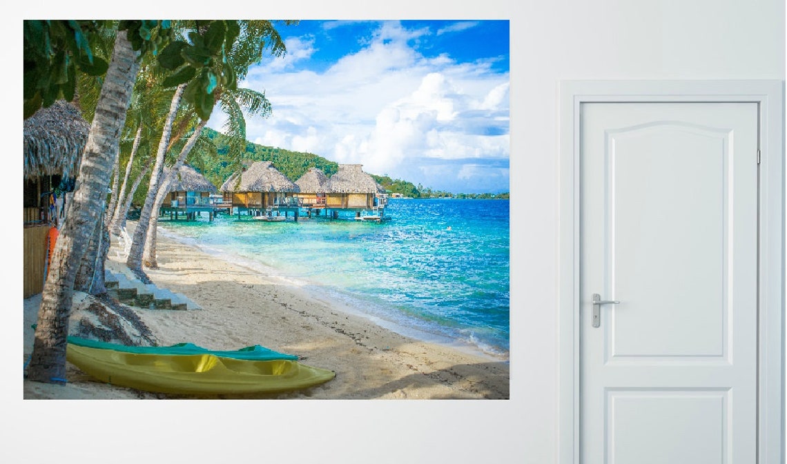 Beach Sea Wall Decal, Ocean Murals Wall Decor, Vinyl Wall Decals, Vinyl ...