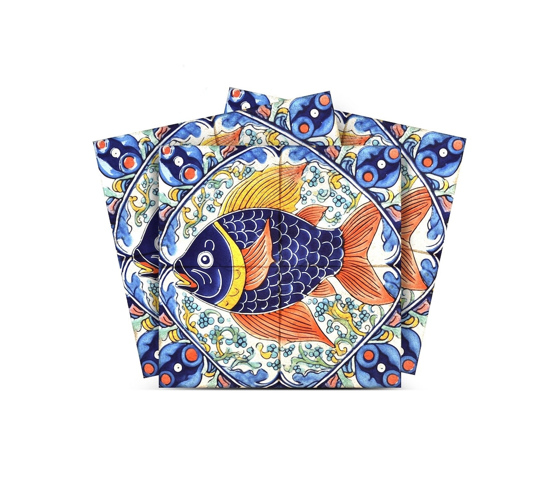 Golden Tilefish Cute Fish Wallpaper Fish Peel and Stick Tile Golden ...