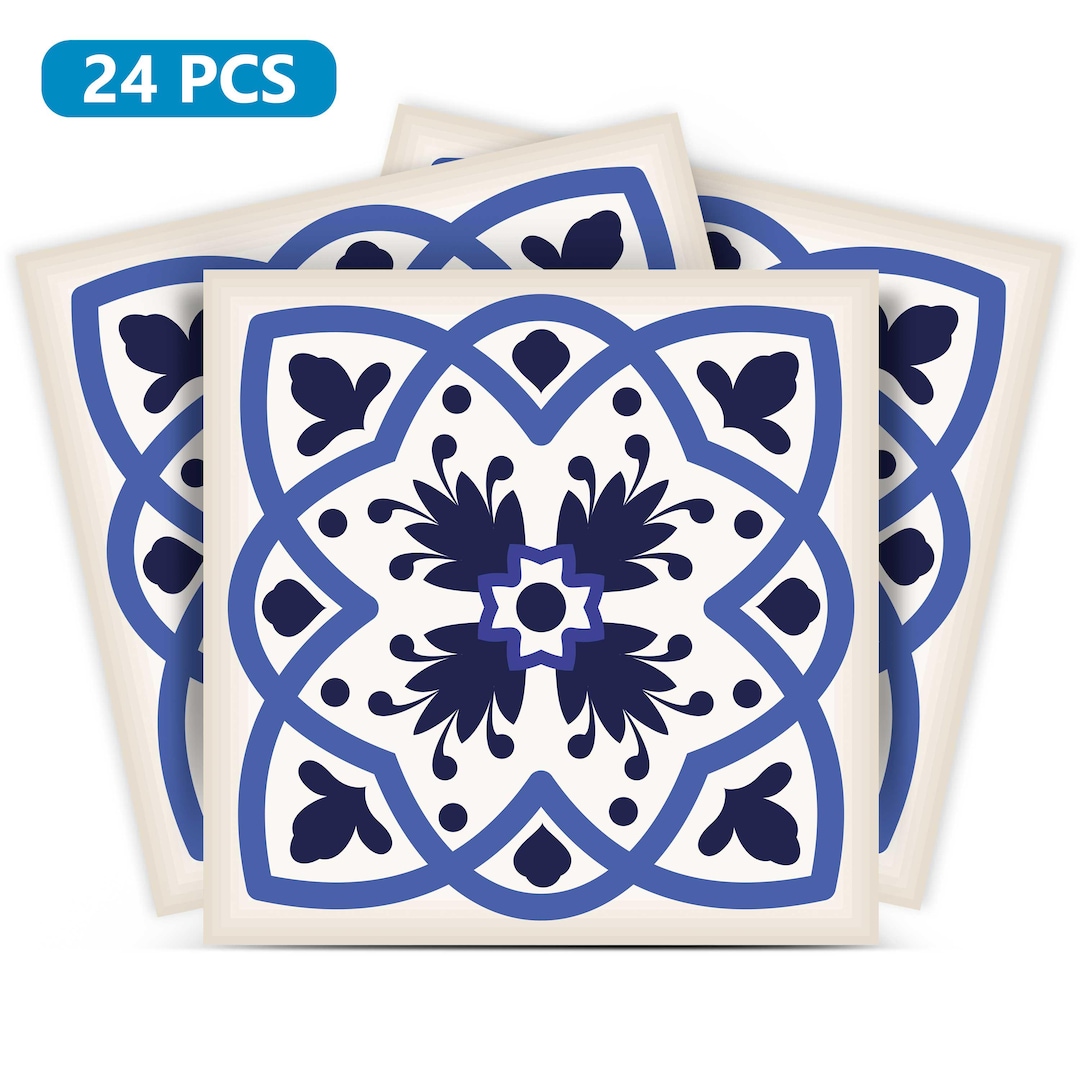 Set of 24 Tiles Decals Adhesivo De Azulejo Tiles Stickers Tiles for ...