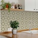 Green Peel and Stick Vinyl Cover Tile Stickers Wall Decor Wallpaper ...