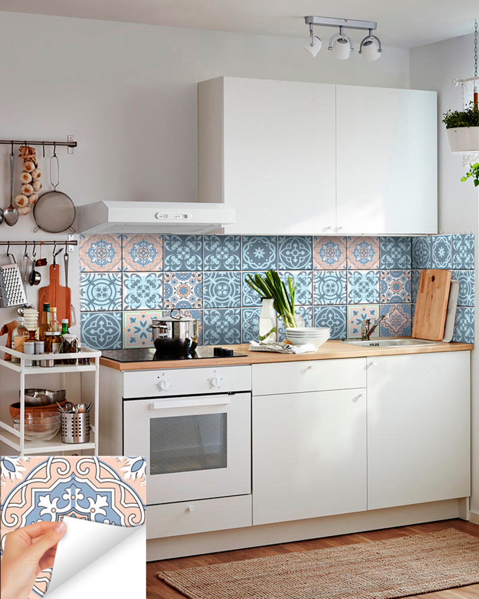 Spanish Set of 24 Tiles Decals Tiles Stickers Tiles for Walls | Etsy