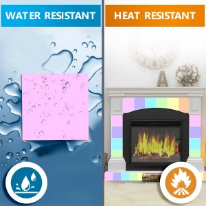 Pestle Rainbow Colors Peel and Stick Wallpaper Tile Stickers DIY ...