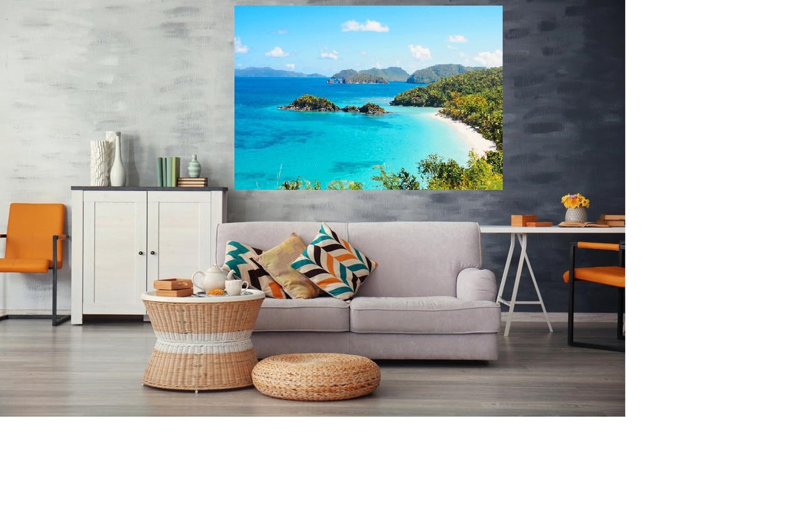 Beach Sea Wall Decal Ocean Murals Wall Decor Vinyl Wall | Etsy