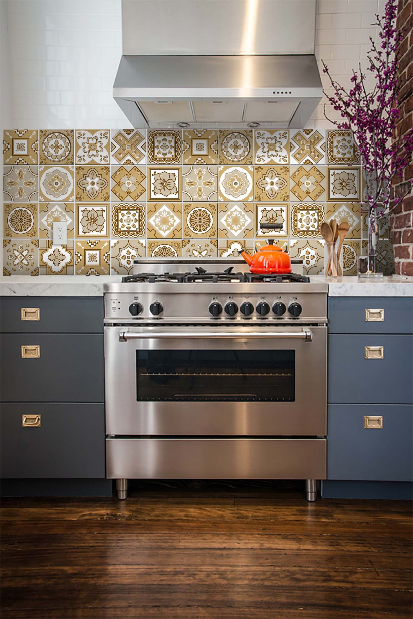 Decals 24 Cream Tiles Decals Bathroom Stickers Mixed Tiles for - Etsy