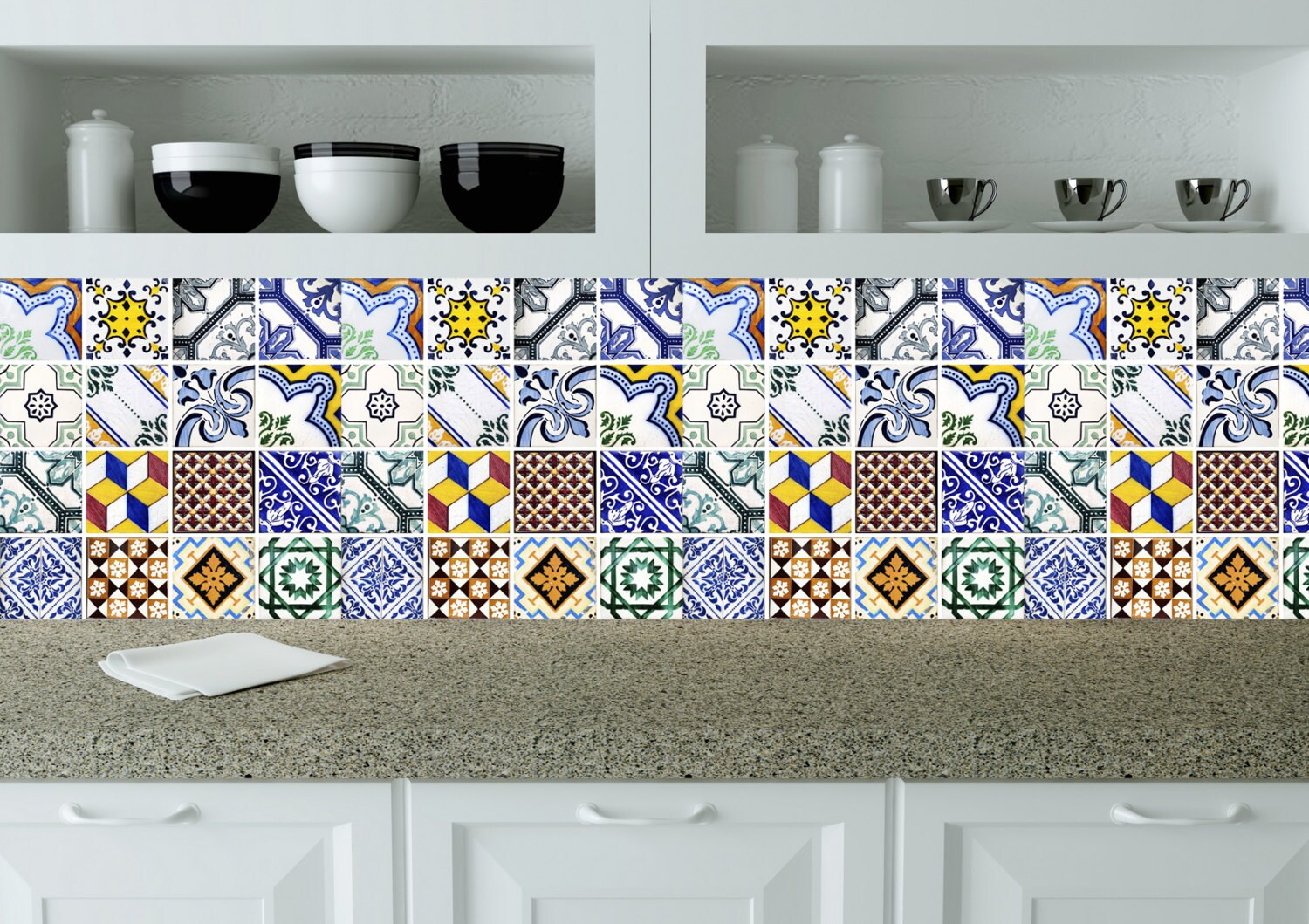Talavera Spanish Tile Set of 24 Tiles Decals Tiles Stickers - Etsy