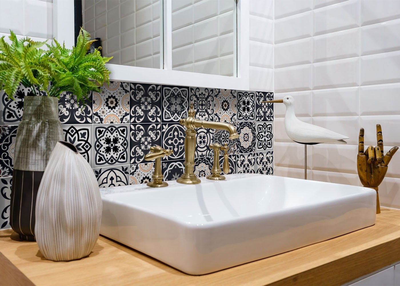 Tile Stickers Design 24 Pcs Home Decor Peel & Stick SB25 - Etsy