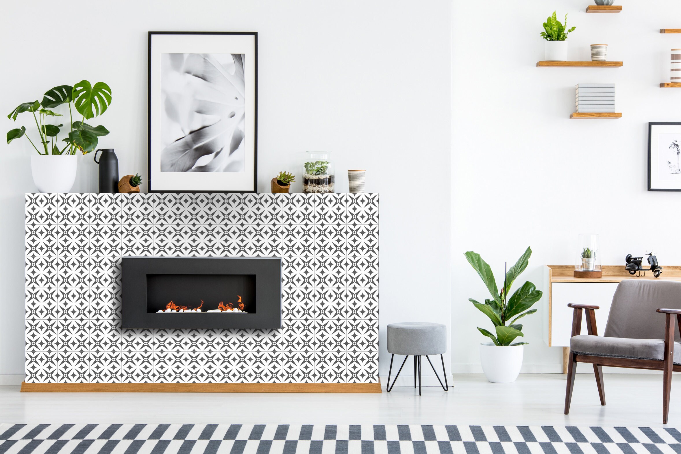 Stairs Design Modern Peel and Stick Backsplas Stickers 24 | Etsy