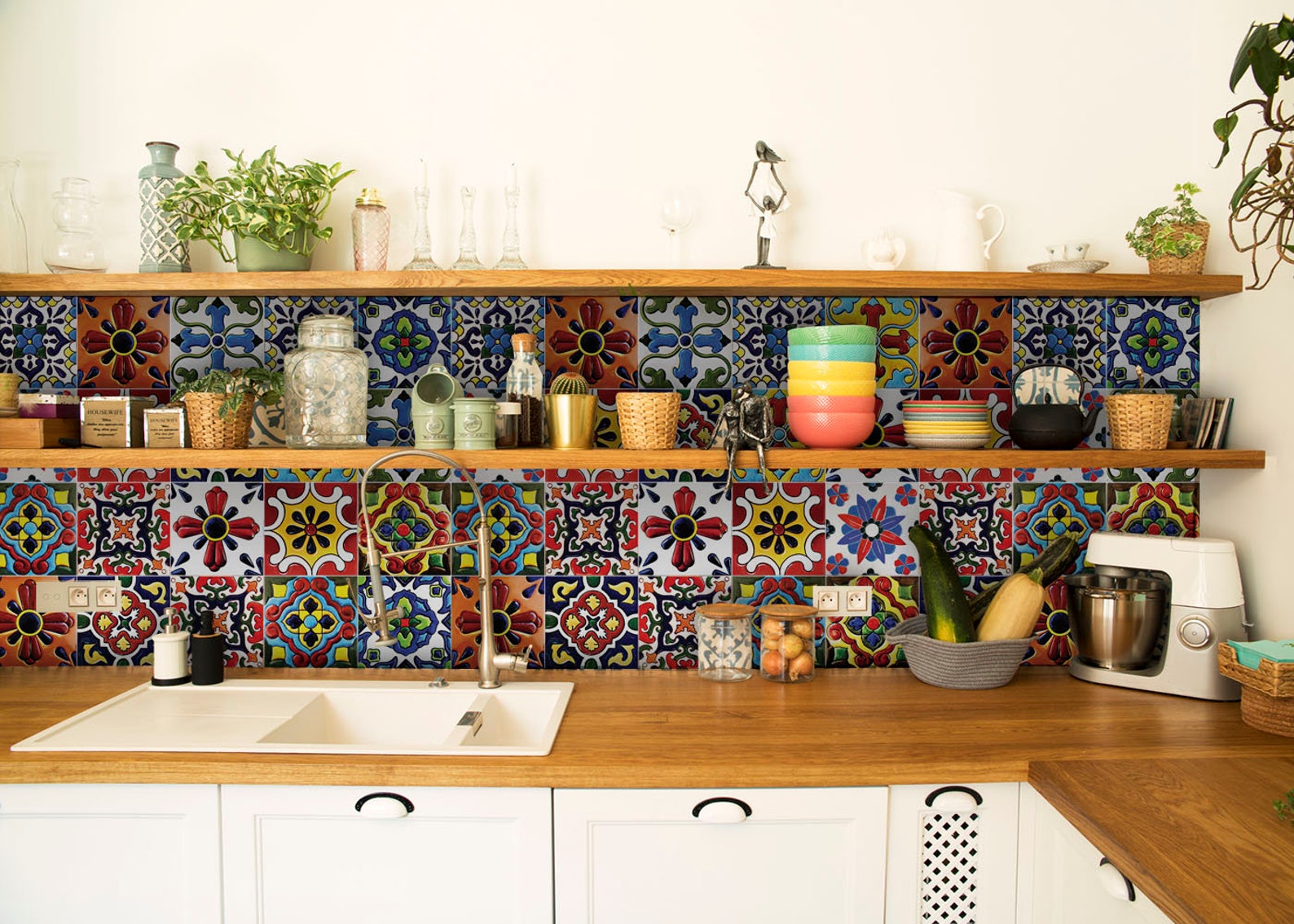 Kitchen Tile Sticker Set of 24 Decals Tiles for Bathroom Home - Etsy