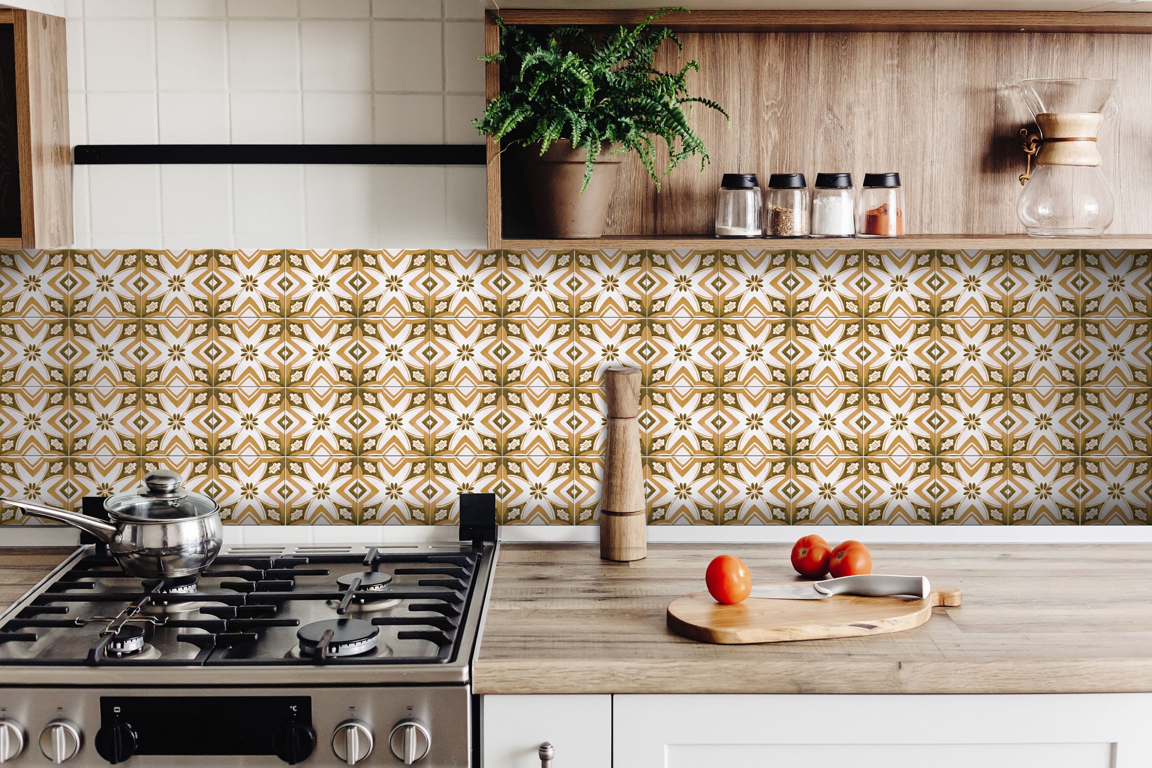 Backsplash peel & stick Bathroom decals V33 | Etsy