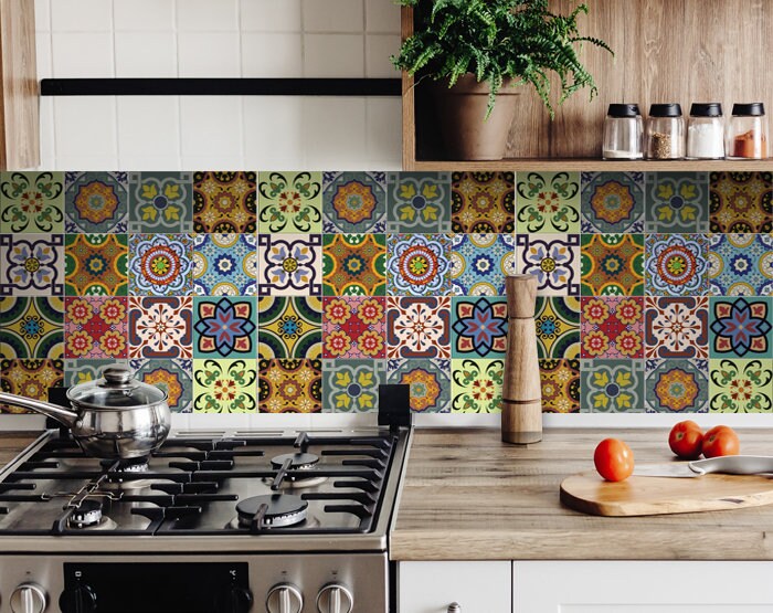 Toilet Back Wall Decals Peel and Stick Backsplas Stickers 24 | Etsy