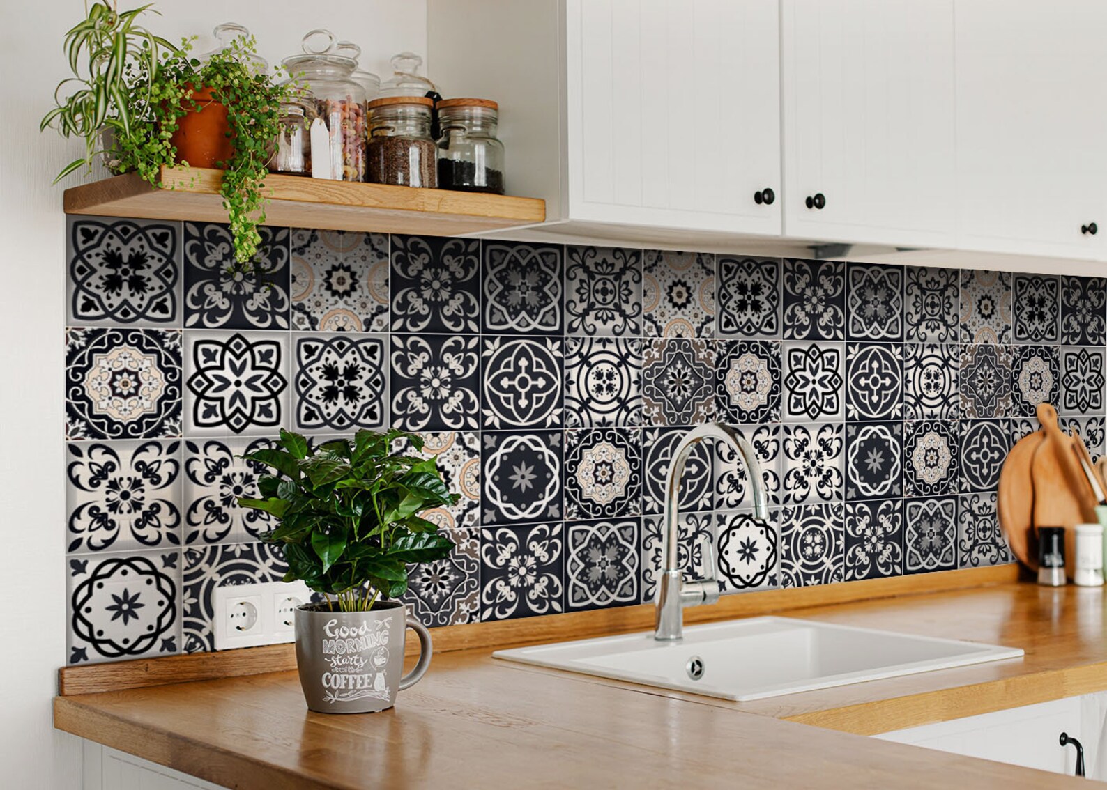 Tile Stickers Design 24 Pcs Home Decor Peel & Stick SB25 - Etsy