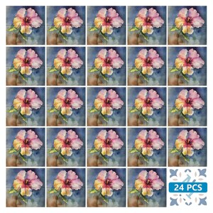 Peel and Stick Flower Tile Flower Tile Backsplash R96 - Etsy