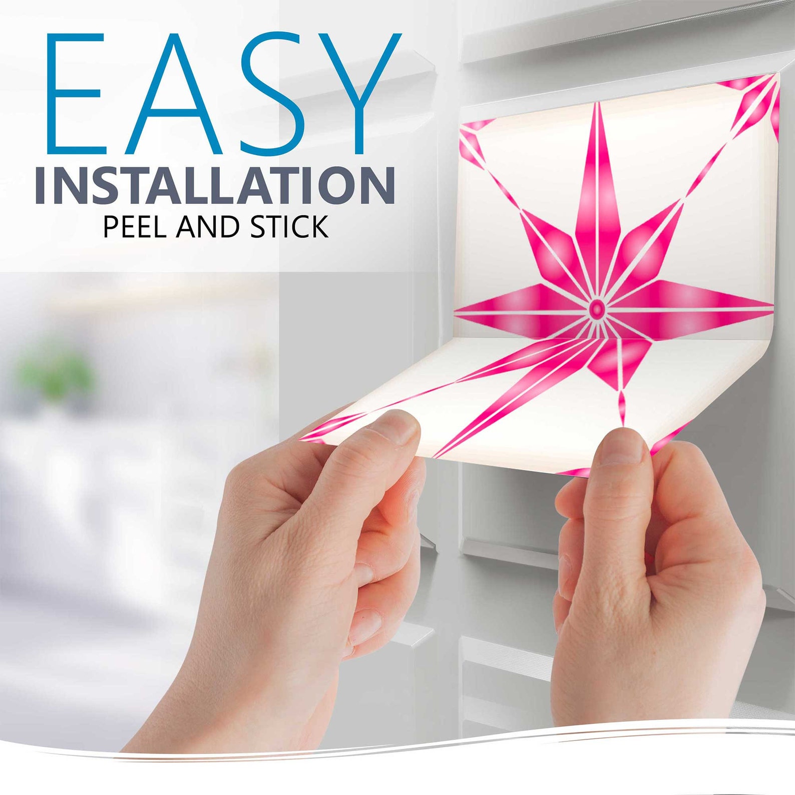 Peel and Stick Tile Stickers Backsplash Design Bathroom Cover Decal ...