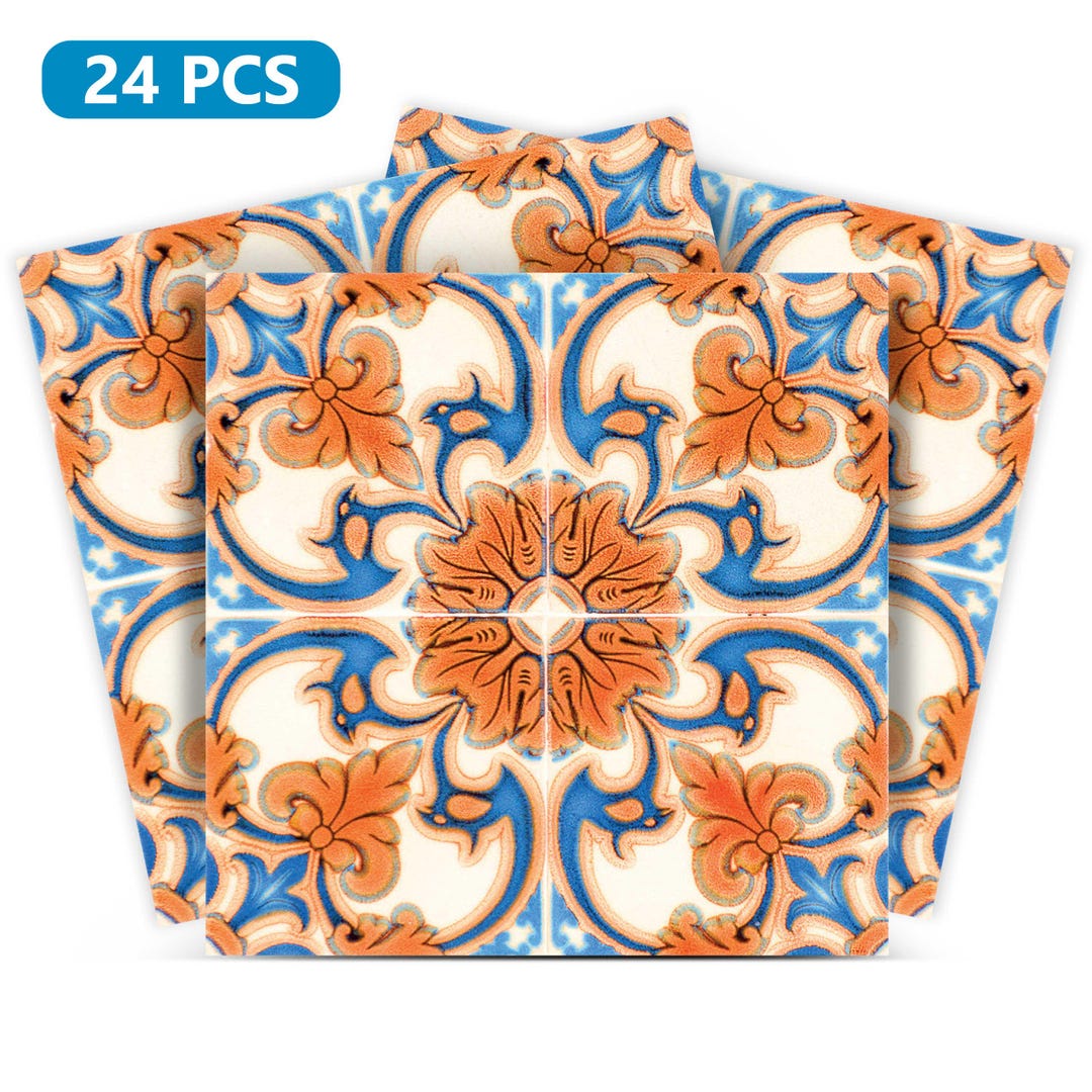 Sticker Set, Mexican Tile, Tile Stickers, Decorative Tiles, Vinyl ...