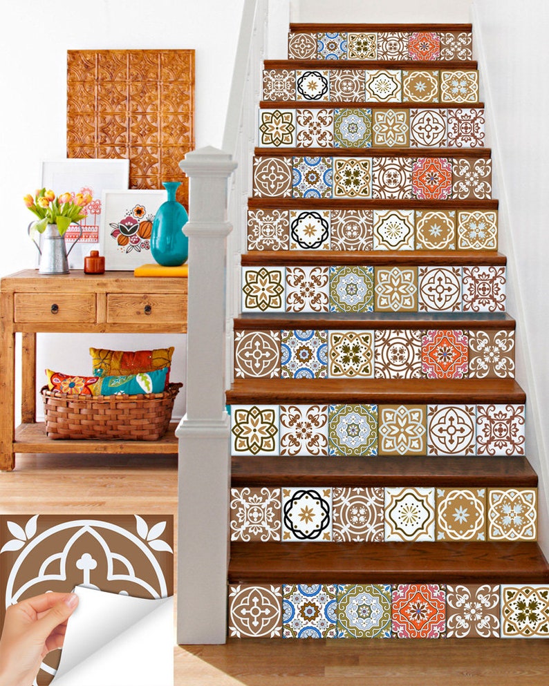 24 Tiles Decals Bathroom Stickers Mixed Tiles for Walls - Etsy