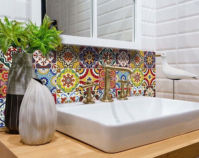 Splashback 24 Units Tile Stickers Kitchen Decals Wall Mural - Etsy