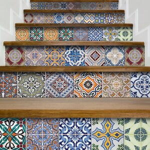 Tile Stickers 24 Tiles Decals Tiles Stickers Mixed Tiles for Walls ...