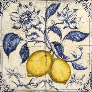 Mi Alma Lemon Peel and Stick Tiles Lemon Wall Decor Peel and Stick ...