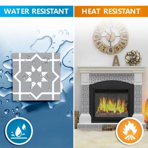 Lithe Soft Gray & White Tile Stickers Peel and Stick Backsplash B55 - Etsy