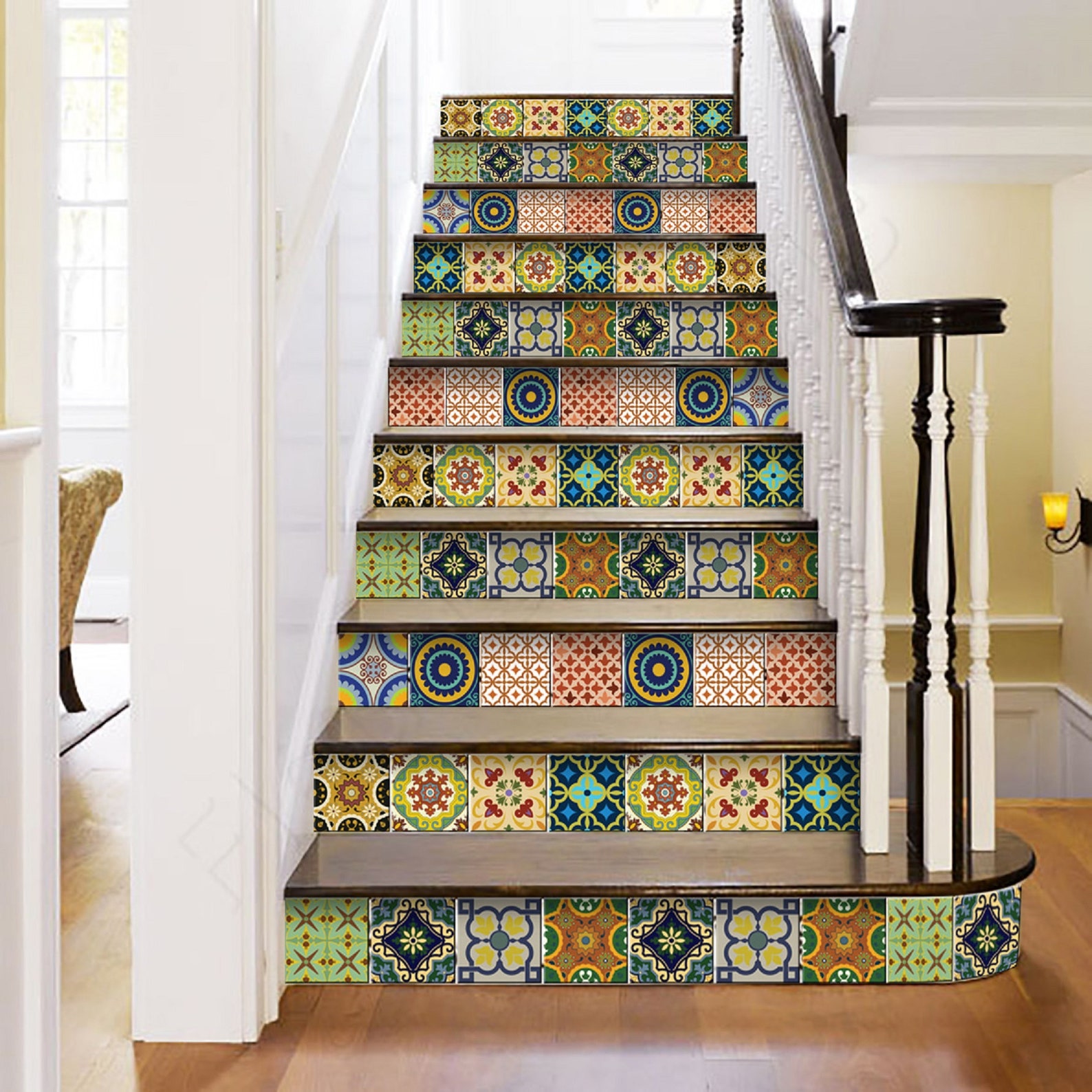 Set of 24 Tiles Decals Tiles Stickers mixed Tiles for walls | Etsy