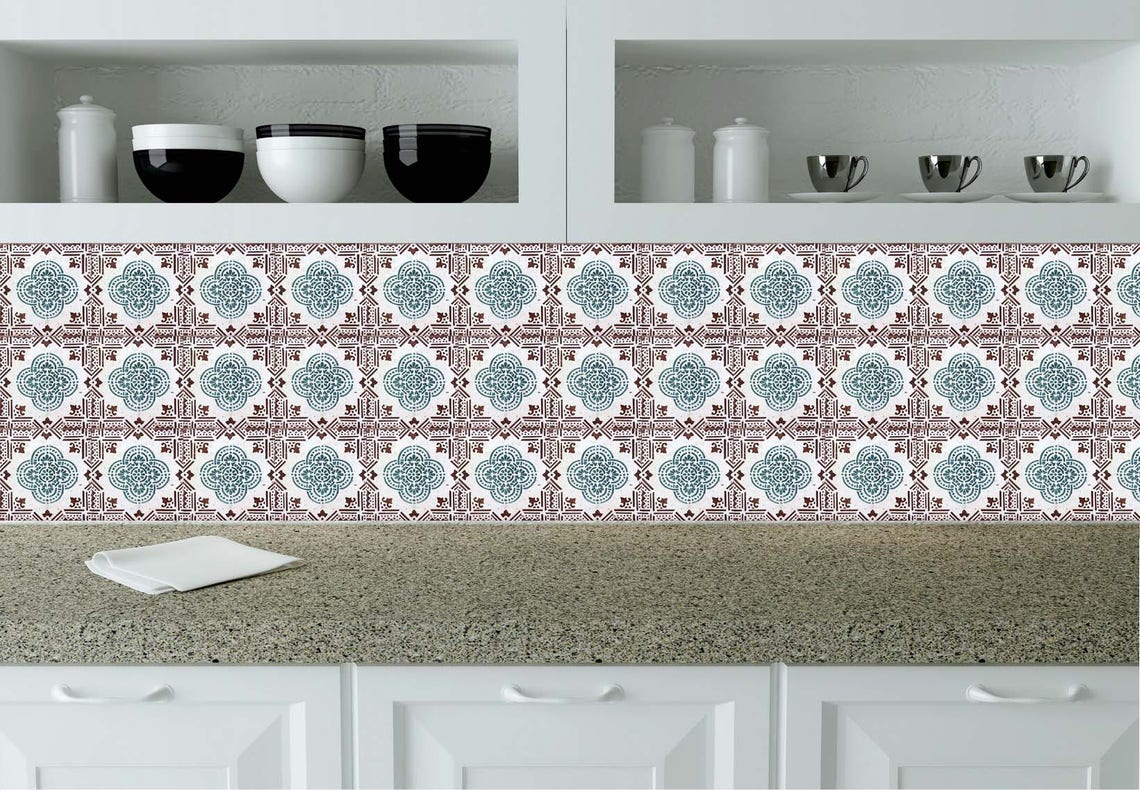 Spanish Set of 24 Tiles Decals Tiles Stickers Tiles for Walls - Etsy