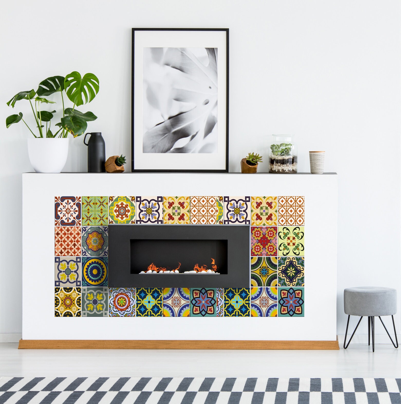 Tile Stickers 24 Tiles Decals Tiles Stickers Mixed Tiles for - Etsy